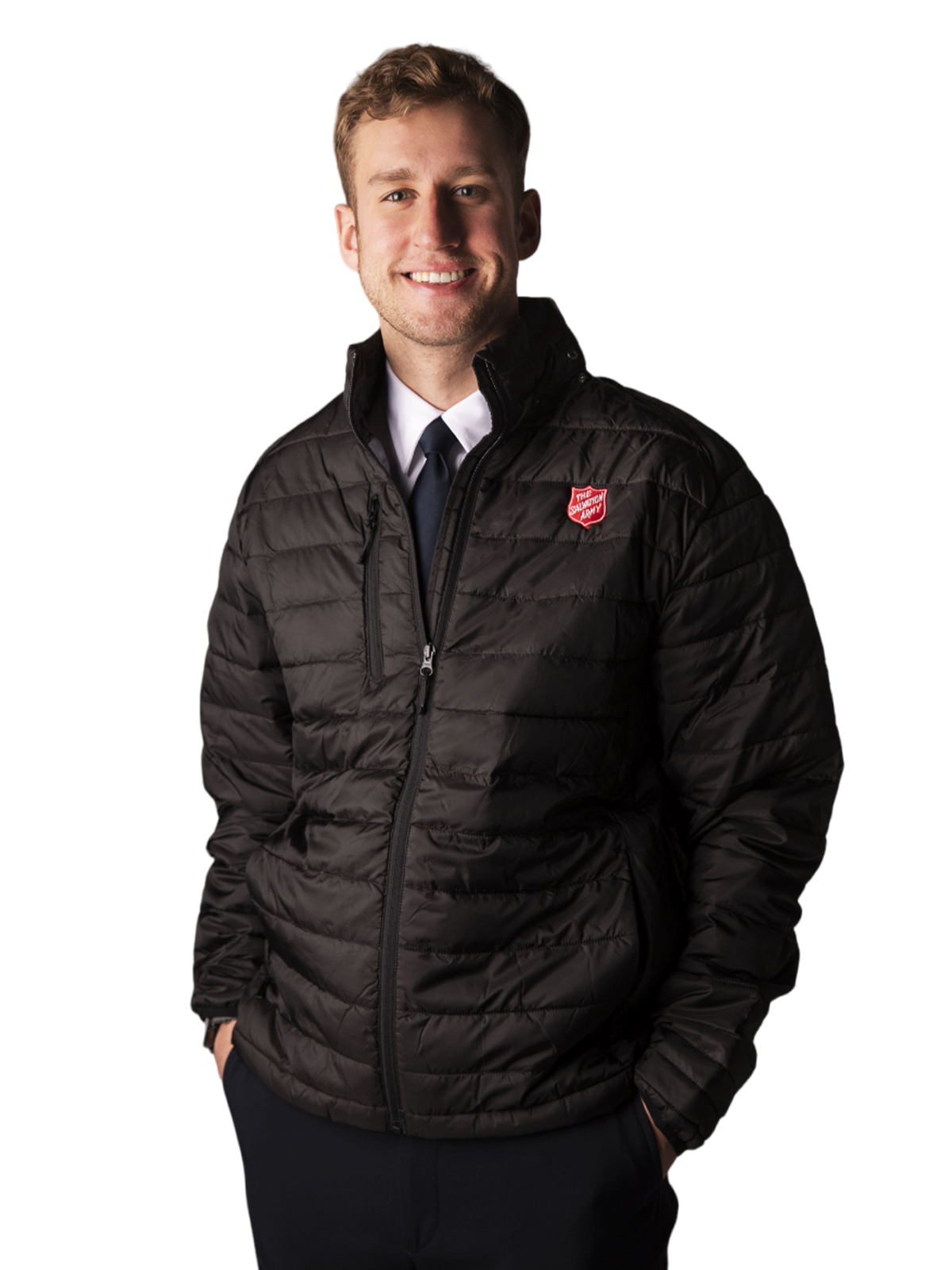 Men's Red Shield Puffer Jacket | USE Trade
